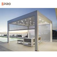 China Customized Aluminium Motorized Outdoor Louver Pergola Rodent Proof for sale