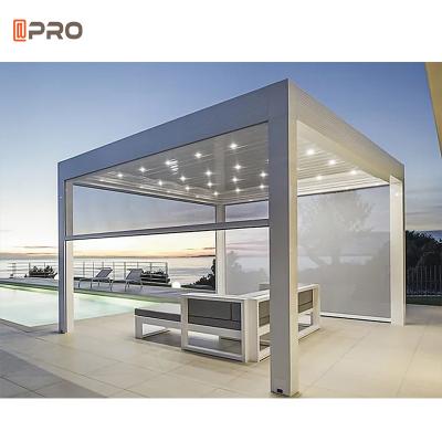 China Customized Aluminium Motorized Outdoor Louver Pergola Rodent Proof for sale