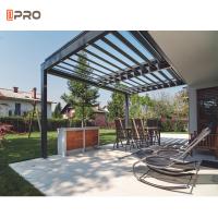 China Customized Aluminium Motorized Outdoor Louver Pergola Rodent Proof for sale
