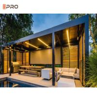 China Customized Aluminium Motorized Outdoor Louver Pergola Rodent Proof for sale