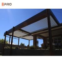 China Villa Modern Aluminum Pergola Retractable Garden Waterproof Pergola Covers for sale