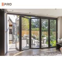 China Exterior Aluminum Patio Sliding Bi Folding Door Waterproof Customized for sale