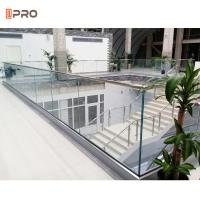 China Interior Glass Swimming Pool Aluminum Handrails Stainless Steel Stairs Balustrades for sale