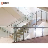 China Modern Plexiglass Stair Metal Balustrades Handrails Wrought Iron Glass Steel Railing for sale
