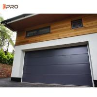China 6063 Clear Glass Garage Door With Motor Checkered Anodised Smart Opener Aluminum Springs for sale