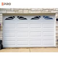 China 16X7 18X8 Clear Roll Up Side Sliding Garage Doors Commercial Plexiglass Fiberglass for sale