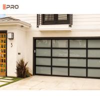 China Black Anodized 7 X 8 Aluminum Garage Door Glass 16 Ft X 7 Ft Building Material 9X7 Full View for sale
