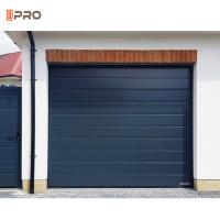 China Black Anodized 7 X 8 Aluminum Garage Door Glass 16 Ft X 7 Ft Building Material 9X7 Full View for sale