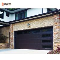 China Electric Roll Up Glass Garage Doors Security Horizontal Sliding for sale