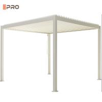 China Waterproof Louver Modern Aluminum Pergola Bioclimatic Outdoor Gazebo for sale
