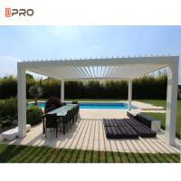 China Waterproof Louver Modern Aluminum Pergola Bioclimatic Outdoor Gazebo for sale