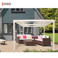 China Waterproof Louver Modern Aluminum Pergola Bioclimatic Outdoor Gazebo for sale