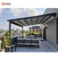 China Large Retractable Customized Sunshade Pergola Commercial Outdoor  Solar  Roof Pergola for sale