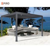 China Metal Profile Aluminium Pour Pergola White Louvre Eco Friendly for sale