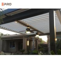 China Awning Aluminum Louvered Gazebo Aluminum Pergola White Roof for sale