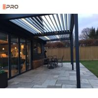 China Outdoor Garden Modern Aluminum Pergola Covers Louver Roof Waterproof for sale