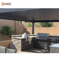 China Eco Grey Glass Modern Aluminum Pergola 3x3m Customized for sale