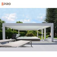China Hotel Aluminum Bioclimatic Pergola Plastic Brackets Iron Motorized for sale