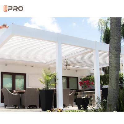 China 3x6m Modern Aluminum Pergola Backyard Patio Louvered Roof for sale