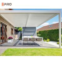 China Canopy Timber Glass Roof Modern Aluminum Pergola Powder Coated for sale
