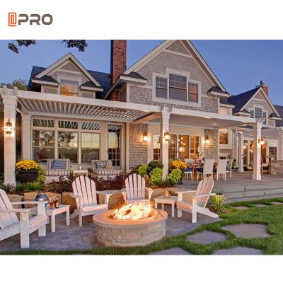 China Customized Restaurant Modern Aluminum Pergola White American Style for sale