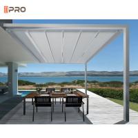 China 3X3m Manual Retractable Awning Pergola Powder Coated Aluminum for sale
