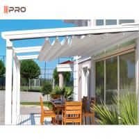 China 3X3m Manual Retractable Awning Pergola Powder Coated Aluminum for sale