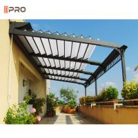 China Rainproof Modern Aluminum Pergola Patio Gazebo Free Standing Remote Control for sale