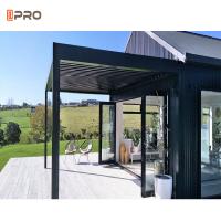 China Free Standing Aluminum Waterproof Pergola Wall Motorized Biocoimatic Gazebo Sunshade for sale