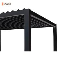 China Free Standing Aluminum Waterproof Pergola Wall Motorized Biocoimatic Gazebo Sunshade for sale