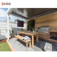 China Patio Modern Aluminum Pergola Intelligence Bioclimatic Motorized Metal 4*3 for sale