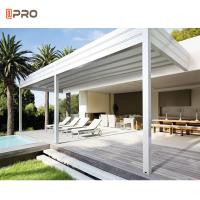 China 4x4m Modern Aluminum Pergola Opening Louver Roof Gazebo Garden for sale