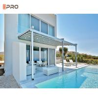 China Customized Size Aluminum Louvered Pergola Outdoor Arches Water Resistant for sale