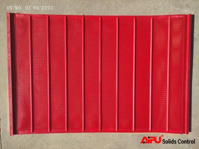 China Poliuretan Mesh Shale Shaker Screen For Fine Fraction Slot 0.30mm for sale