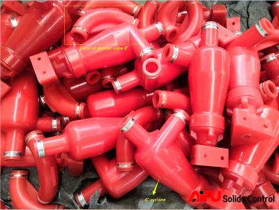 China Cleaner Spares Drilling Mud Equipment Polyurethane Hydrocyclone 4 Inch for sale