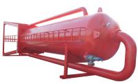 China Red Color 5 Inch Inlet Well Drilling Mud Gas Separator for sale