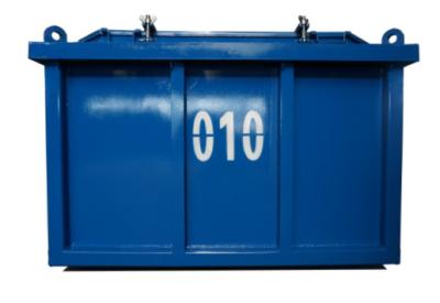 China Offshore Platform 1100kg 1500kg Mud Skip Waste Management for sale