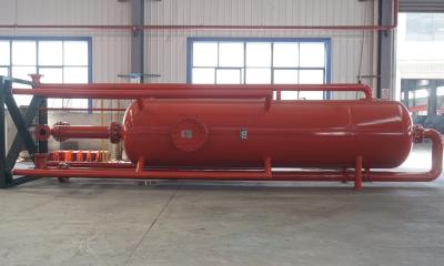 China Red Color 5 Inch Inlet Well Drilling Mud Gas Separator for sale
