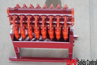 China Large Capacity 6 Inch Inlet Oilfield Drilling Mud Desilter for sale