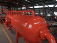 China Anti Corrosion Bottom Sealing Mud Gas Separator Vertical Poor Boy Degasser for sale