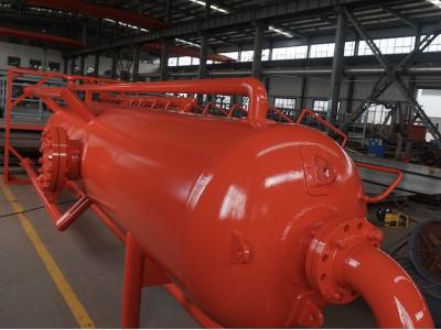 China Anti Corrosion Bottom Sealing Mud Gas Separator Vertical Poor Boy Degasser for sale