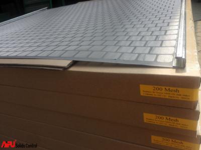 China SS 100 Mesh 120 Mesh Hook Strip Shale Shaker Screen for sale