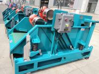 China Single Deck Wedge Type Drilling Mud Shaker With 3 Panel Screens for sale