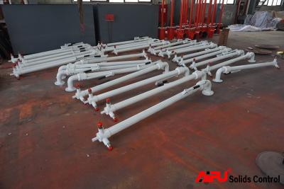 China Bolt Flanged 3 Nozzle Vertical Drilling Mud Gun APNJQ50 50mm Diameter for sale