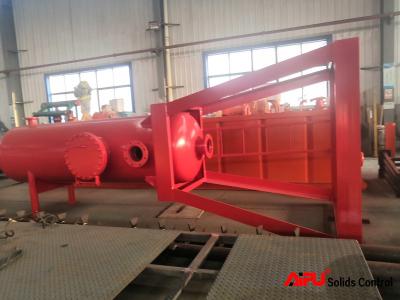 China Oilfield Vertical Mud Gas Separator Cut Drilling Fluid Poor Boy Degasser for sale
