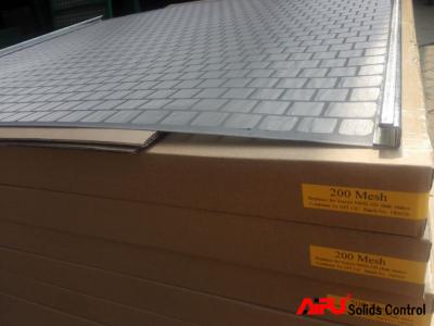 China Water Well Used Hook Strip Soft Shale Shaker Screen With Wide Screening Area for sale