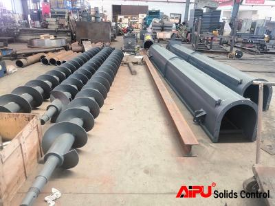 China Worm gear U Shape Auger Screw Conveyor 400mm ​Diameter For Storage for sale