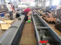 China Worm gear U Shape Auger Screw Conveyor 400mm ​Diameter For Storage for sale