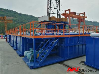 China Carbon Steel Solids Control System 6000bbl For Liquid Solids Separation for sale