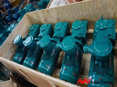 China Horizontal Drilling Mud Agitator With Explosion Proof Motor Helical Bevel Gear Reducer for sale